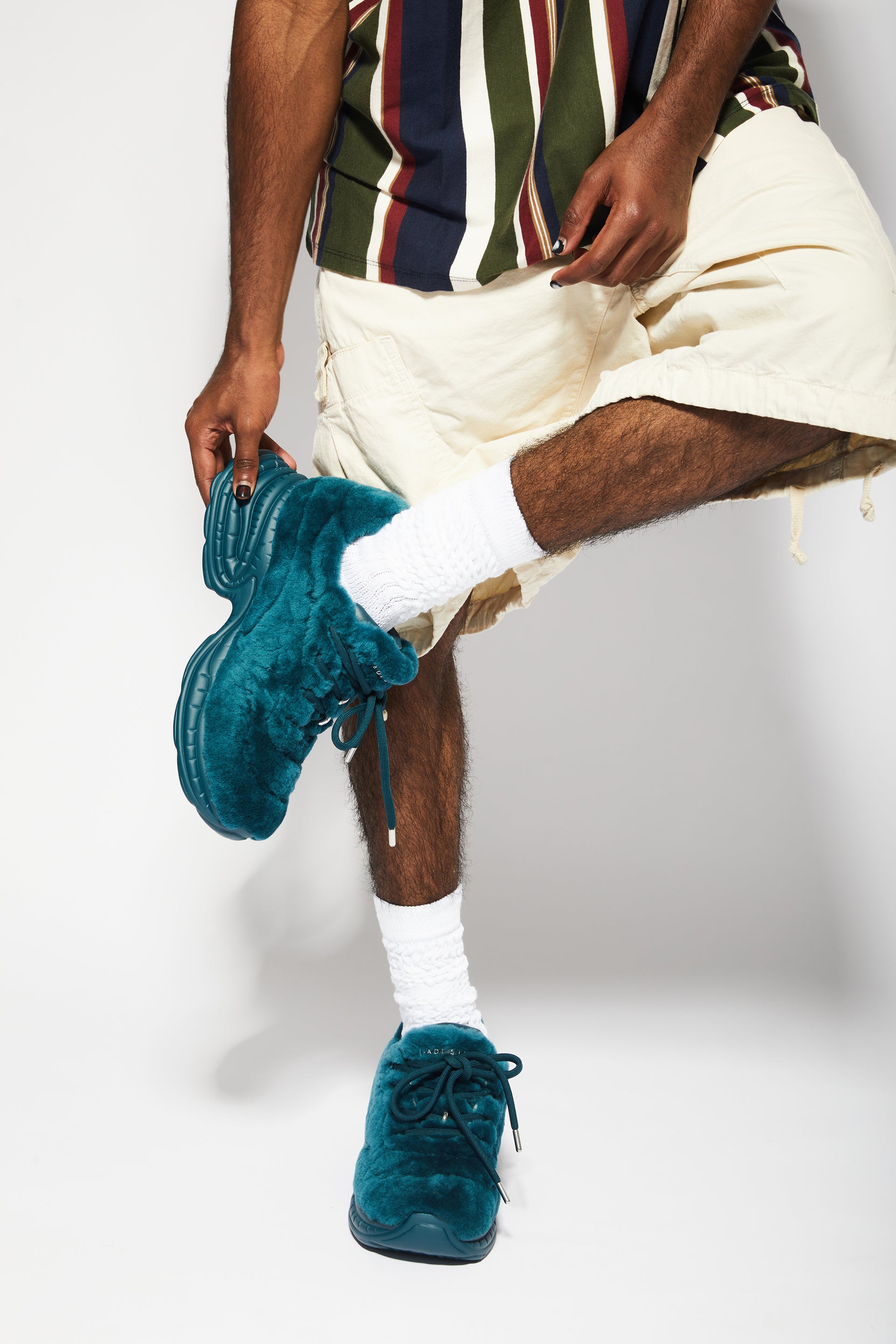 POP TEAL SHEARLING