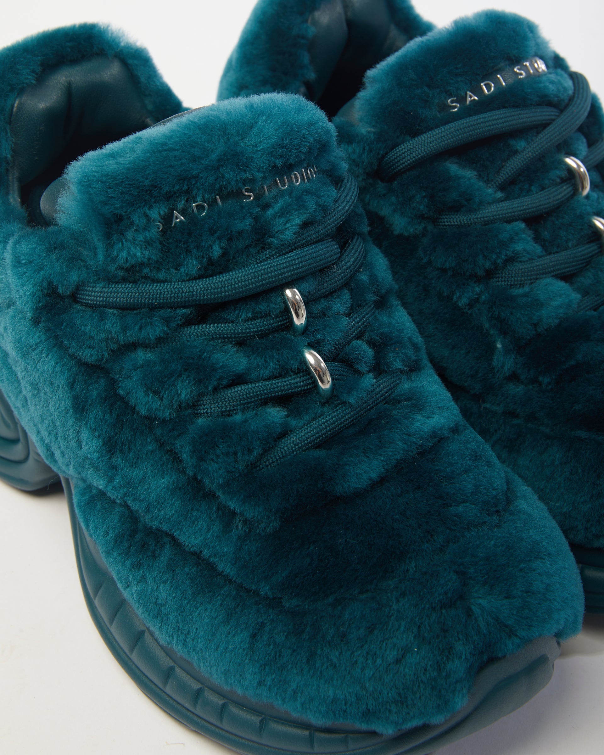 POP TEAL SHEARLING